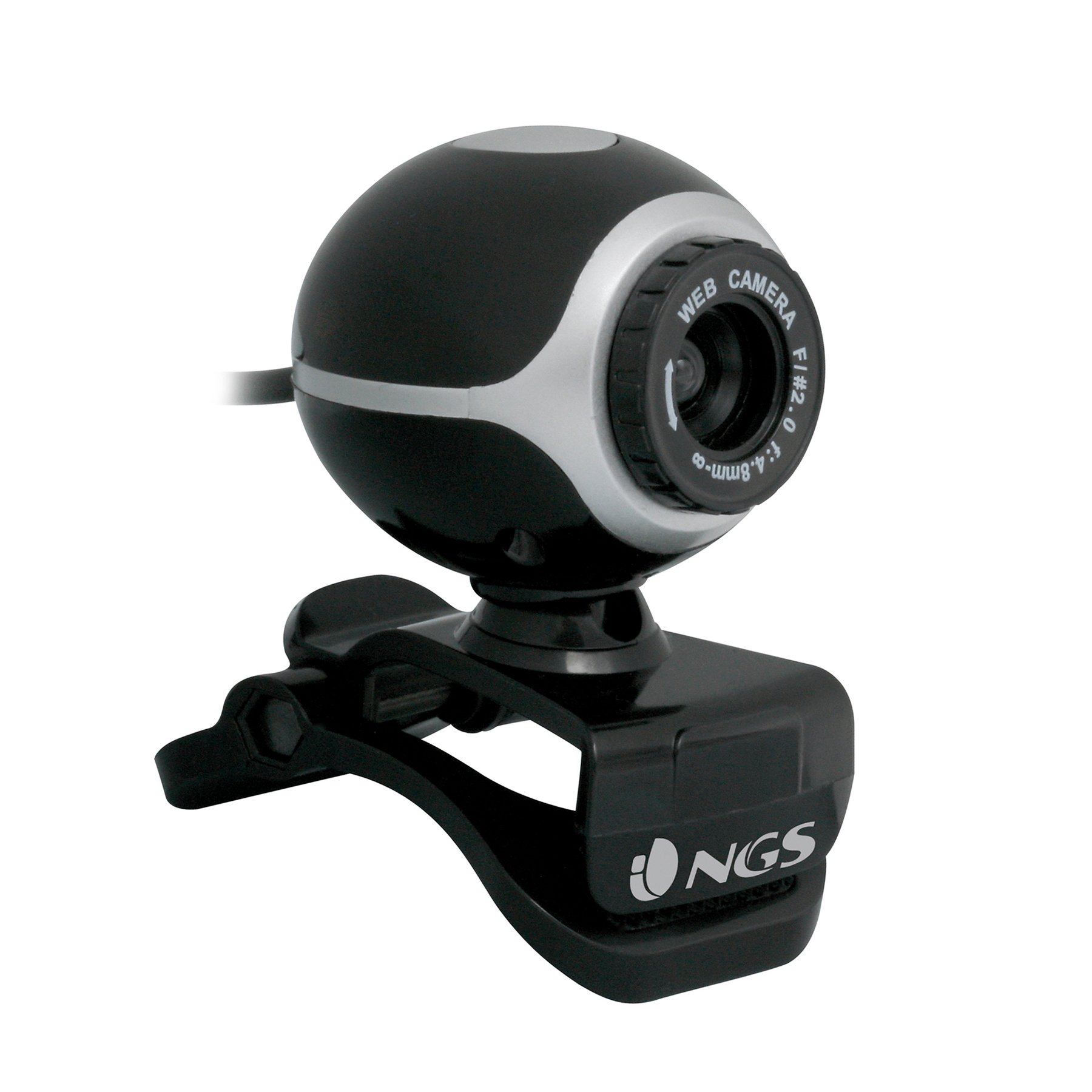 NGS Уеб камера Xpresscam300, VGA, CMOS, 5 Mpx, с микрофон, черна ...