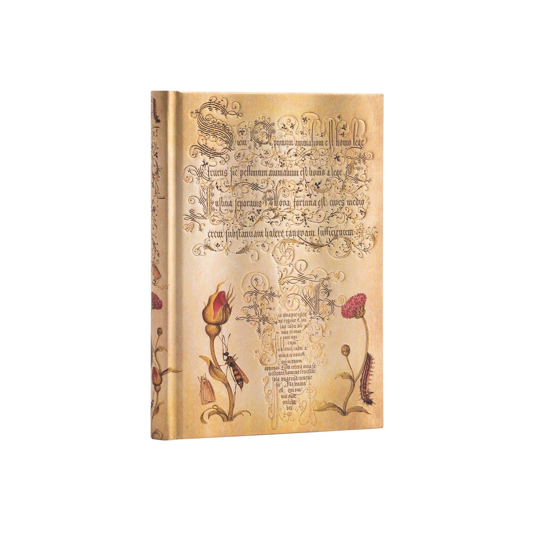 Paperblanks Notebook Flemish Rose, 95 x 140 mm, wide-ruled, hard cover ...